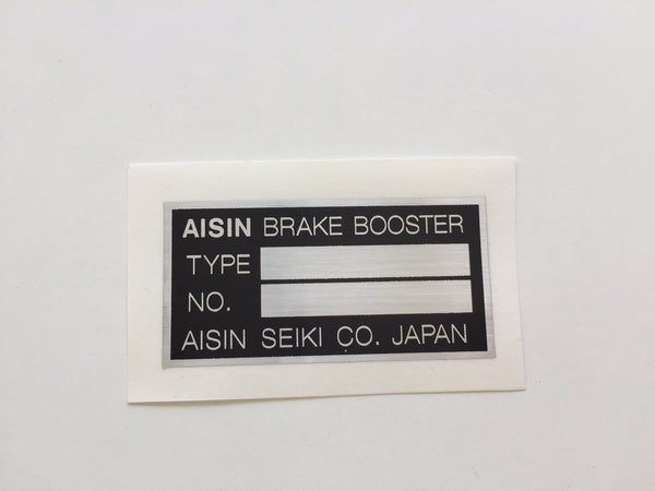 Brake Booster Decal (for any Toyota) – City Racer LLC